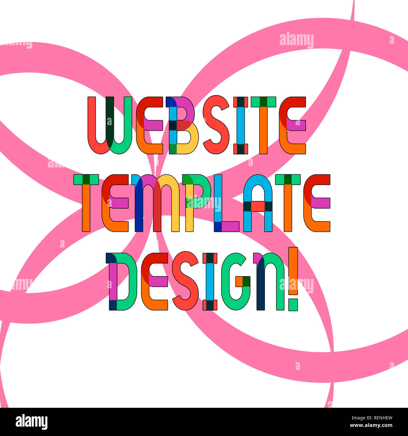 Writing note showing Website Template Design. Business photo showcasing ...