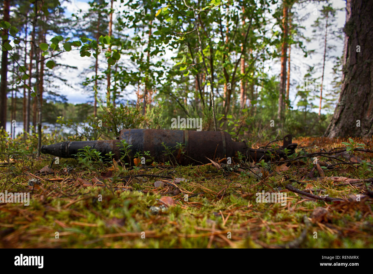 Unexploded trench mortar bomb hi-res stock photography and images - Alamy