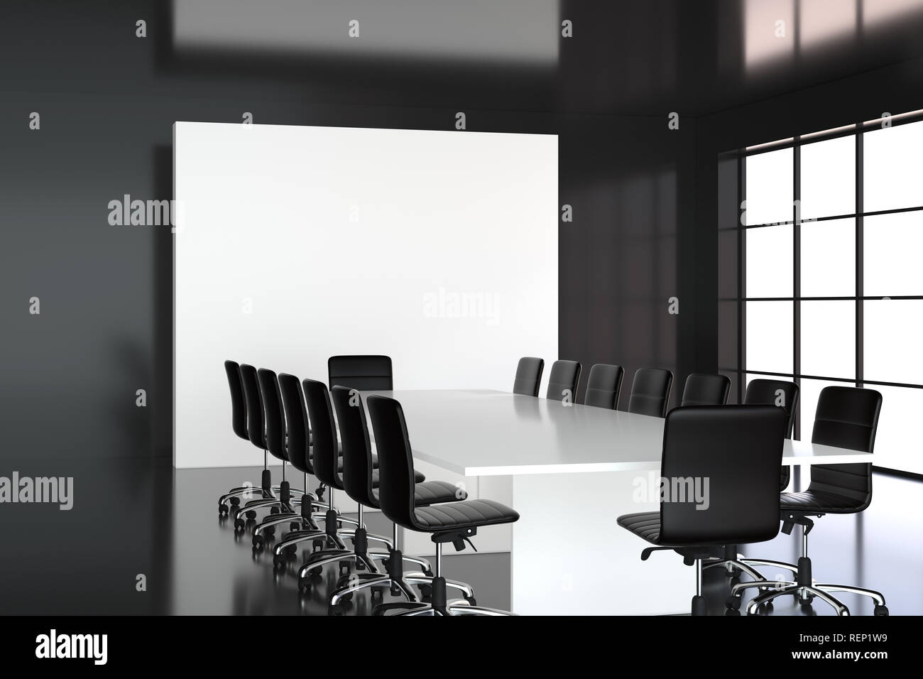 Meeting room or conference room in office building - 3D Rendering Stock ...