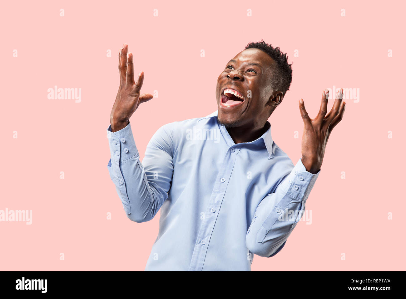 I won. Winning success happy man celebrating being a winner. Dynamic ...