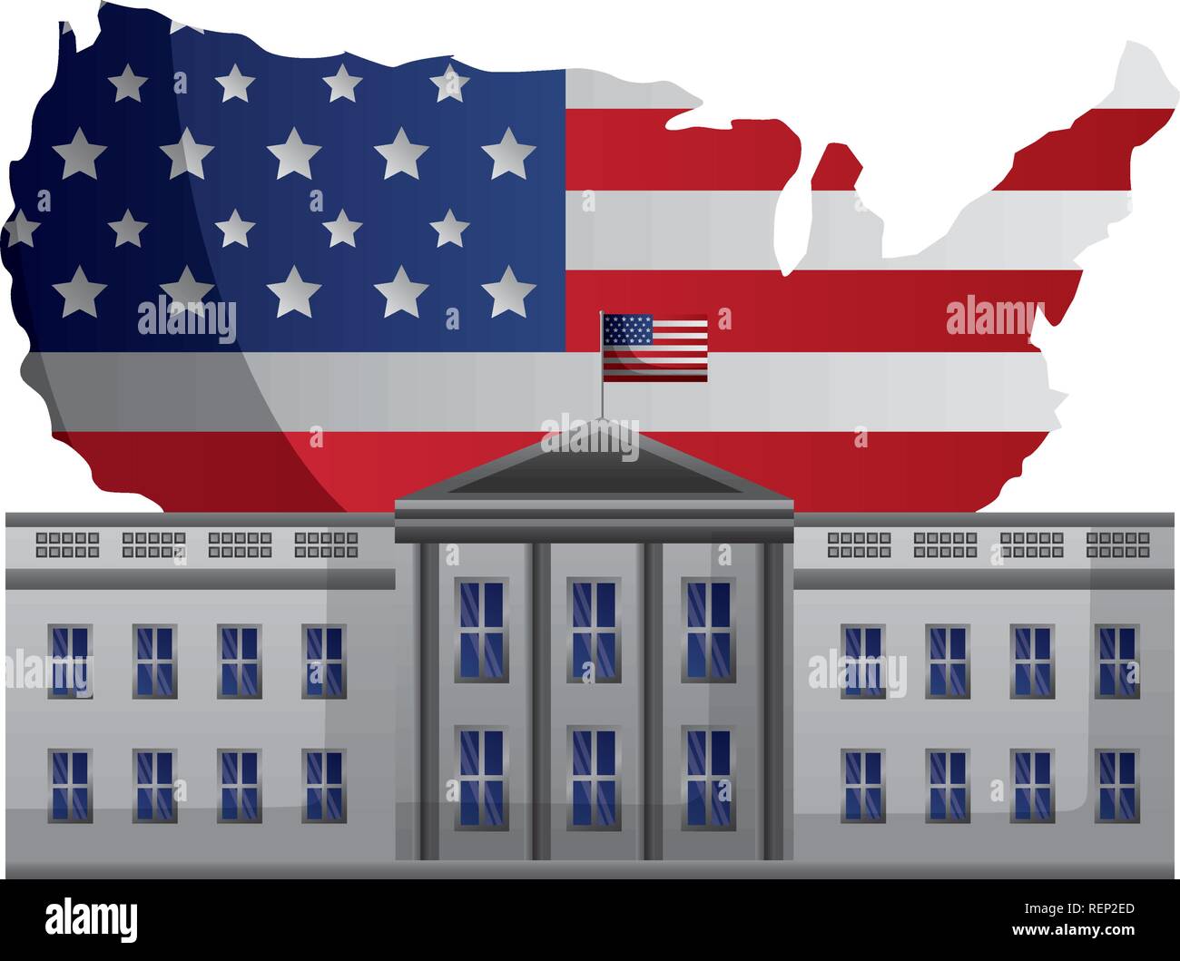 Washington presidents house Stock Vector Images - Alamy