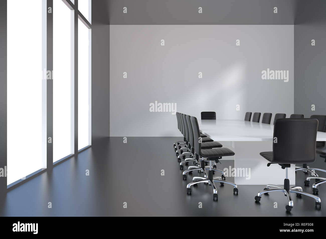 Meeting room or conference room in office building - 3D Rendering Stock ...
