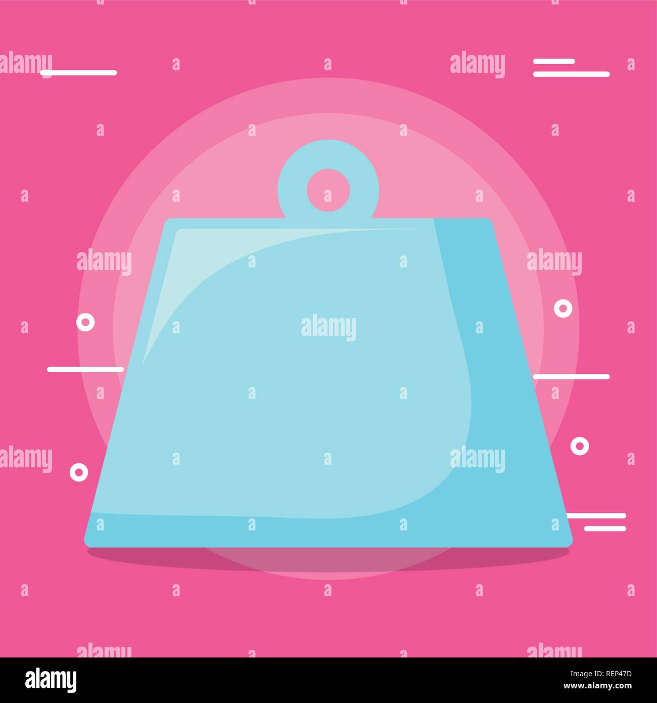 weight icon Over pink background, vector illustration Stock Vector ...