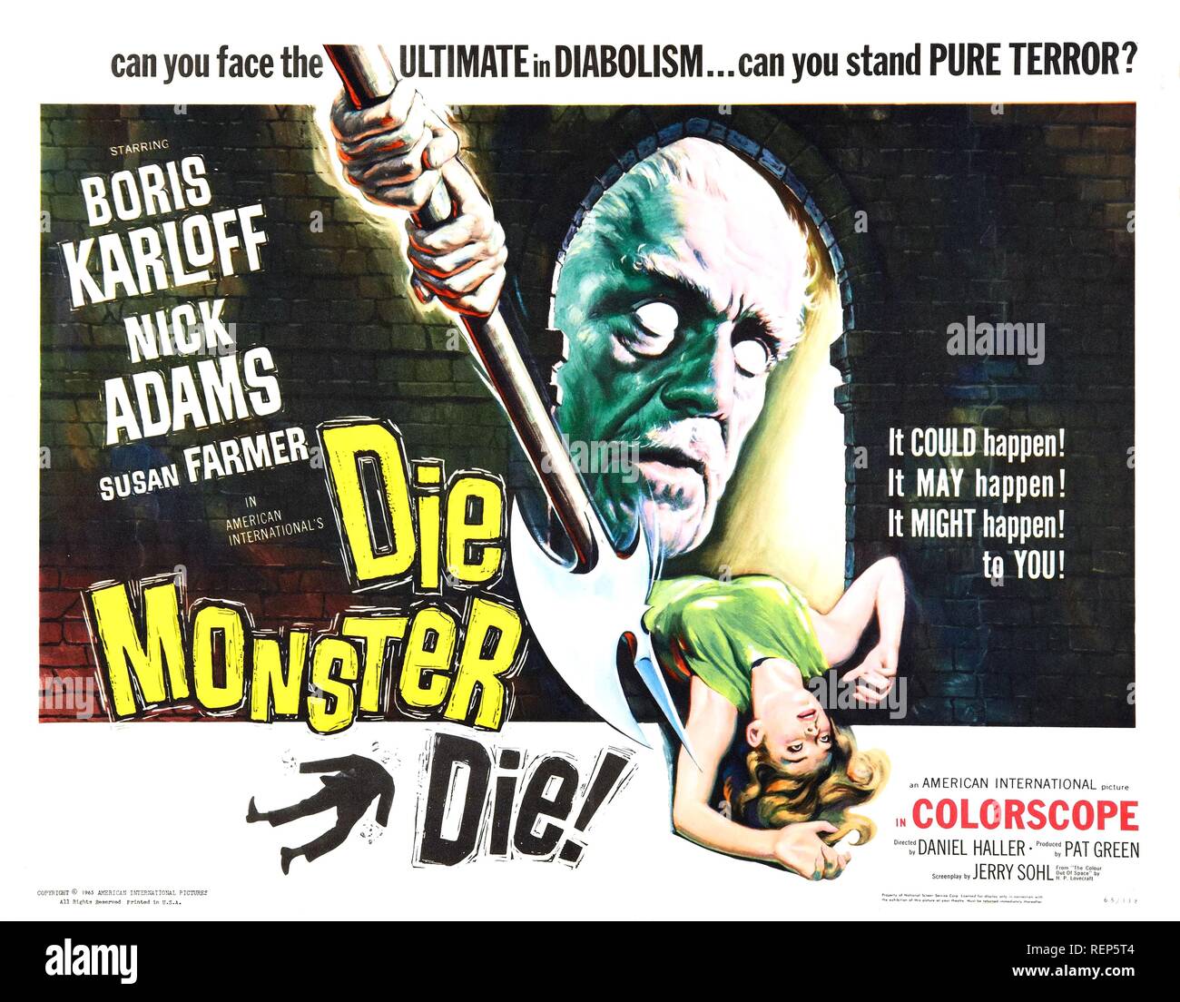 Die, Monster, Die! Year : 1965 UK / USA Director : Daniel Haller Boris ...