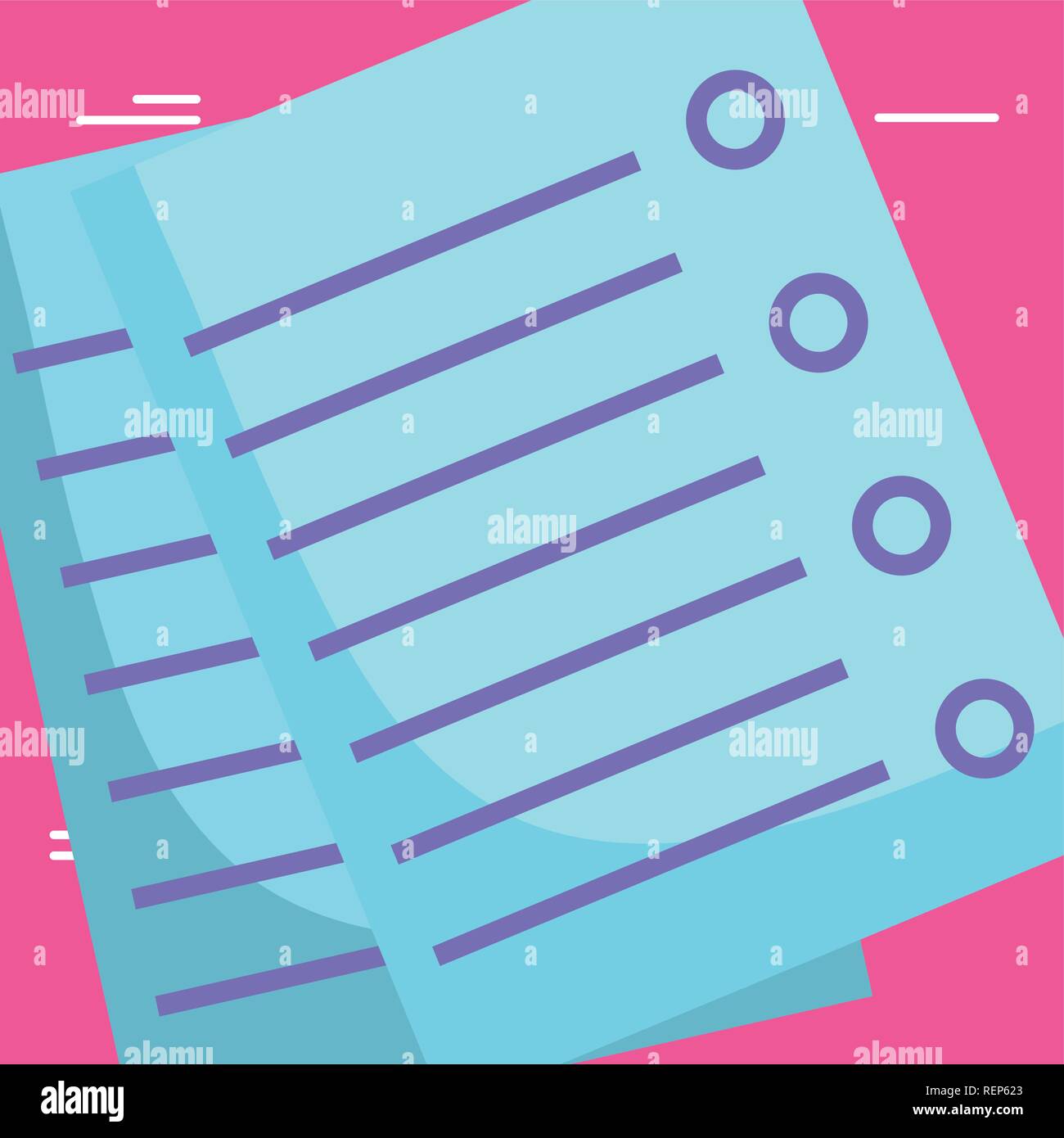 Checklist over pink background, vector illustration Stock Vector Image ...