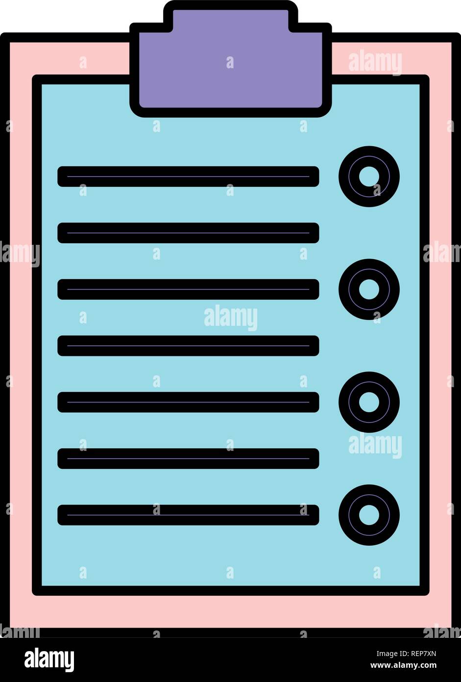 Checklist over white background, vector illustration Stock Vector Image ...