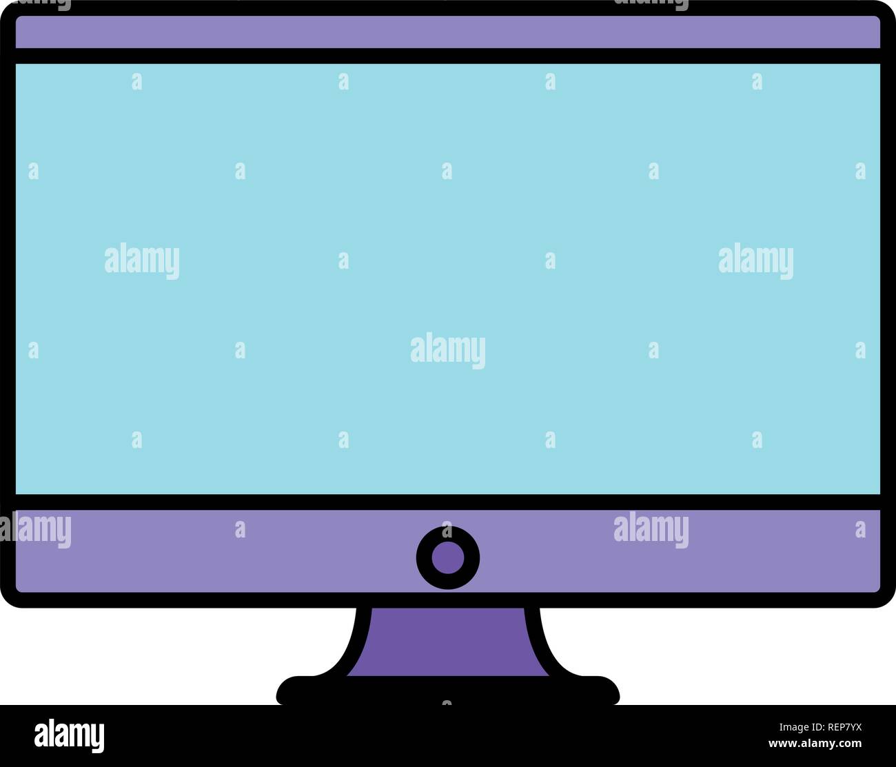 Computer icon Over white background, vector illustration Stock Vector ...