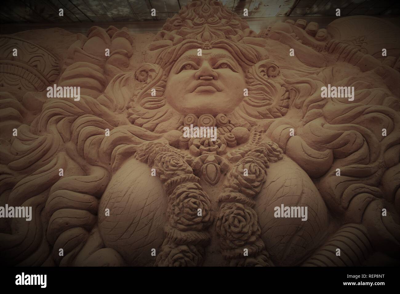 Sand sculpture made by Hand Stock Photo - Alamy