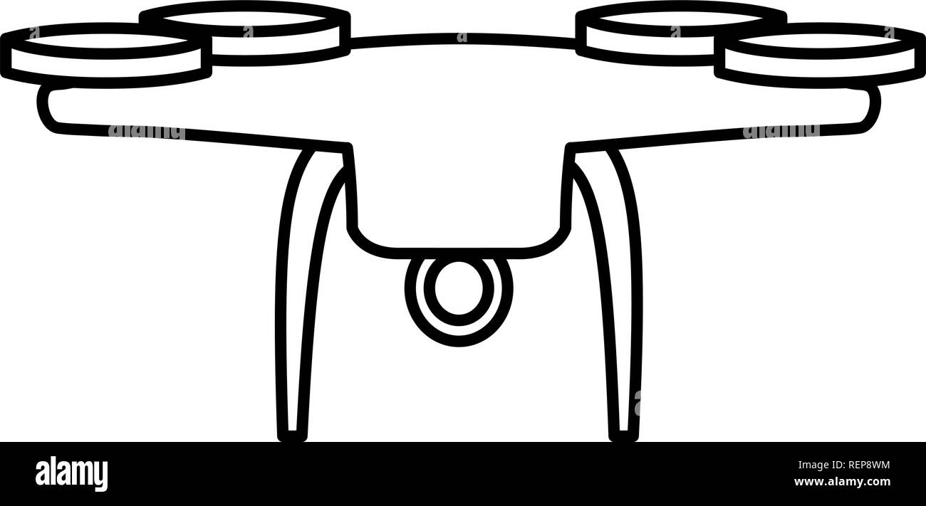 Drone icon Over white background, vector illustration Stock Vector ...