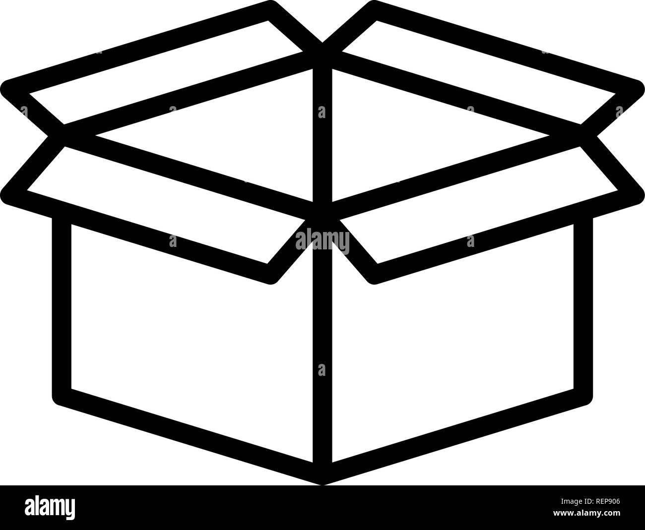 box icon over white background, vector illustration Stock Vector Image ...