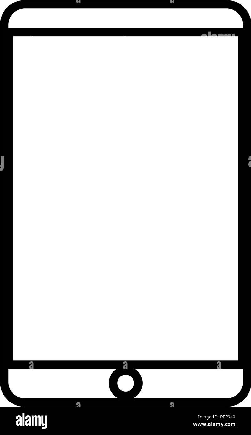 Smartphone device icon Over white background, vector illustration Stock ...