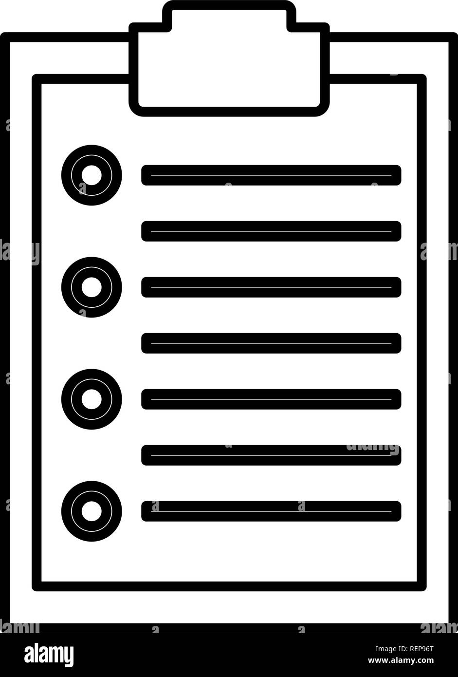 Checklist over white background, vector illustration Stock Vector Image ...