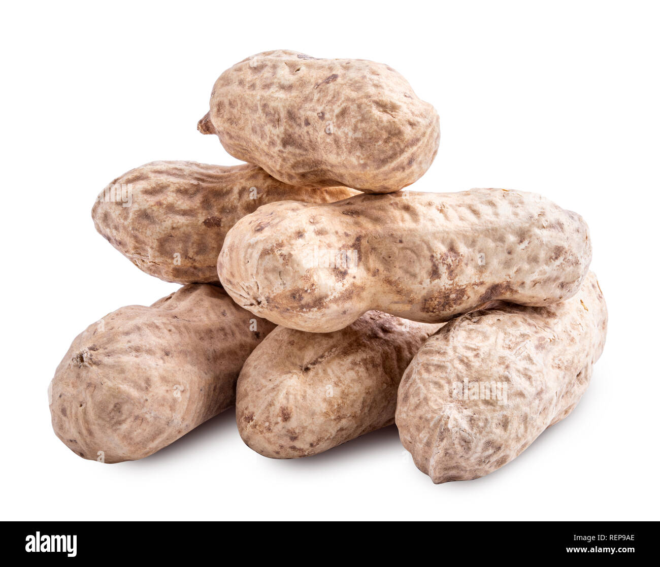 Peanut isolated on white background. Clipping path Stock Photo - Alamy