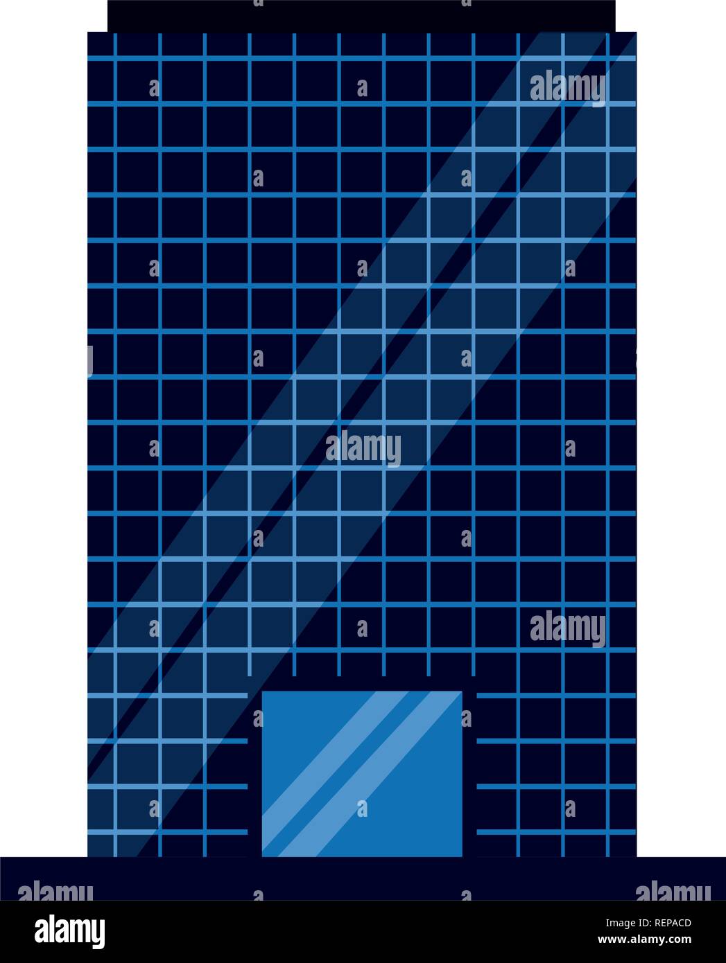 building facade architecture on white background vector illustration ...