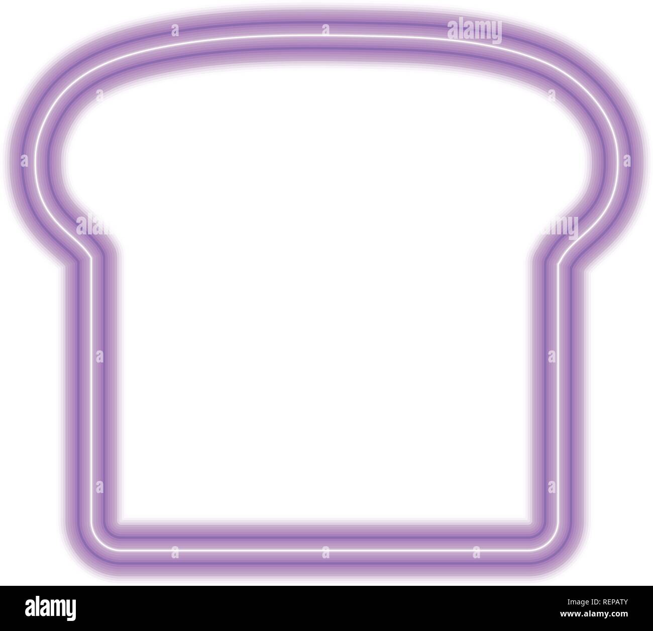 bread slice icon over white background, vector illustration Stock ...