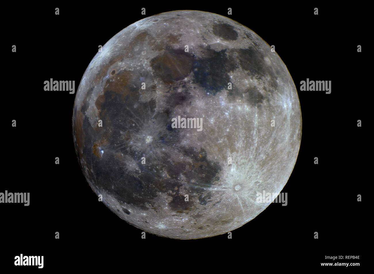 Labeled Moon Diagram