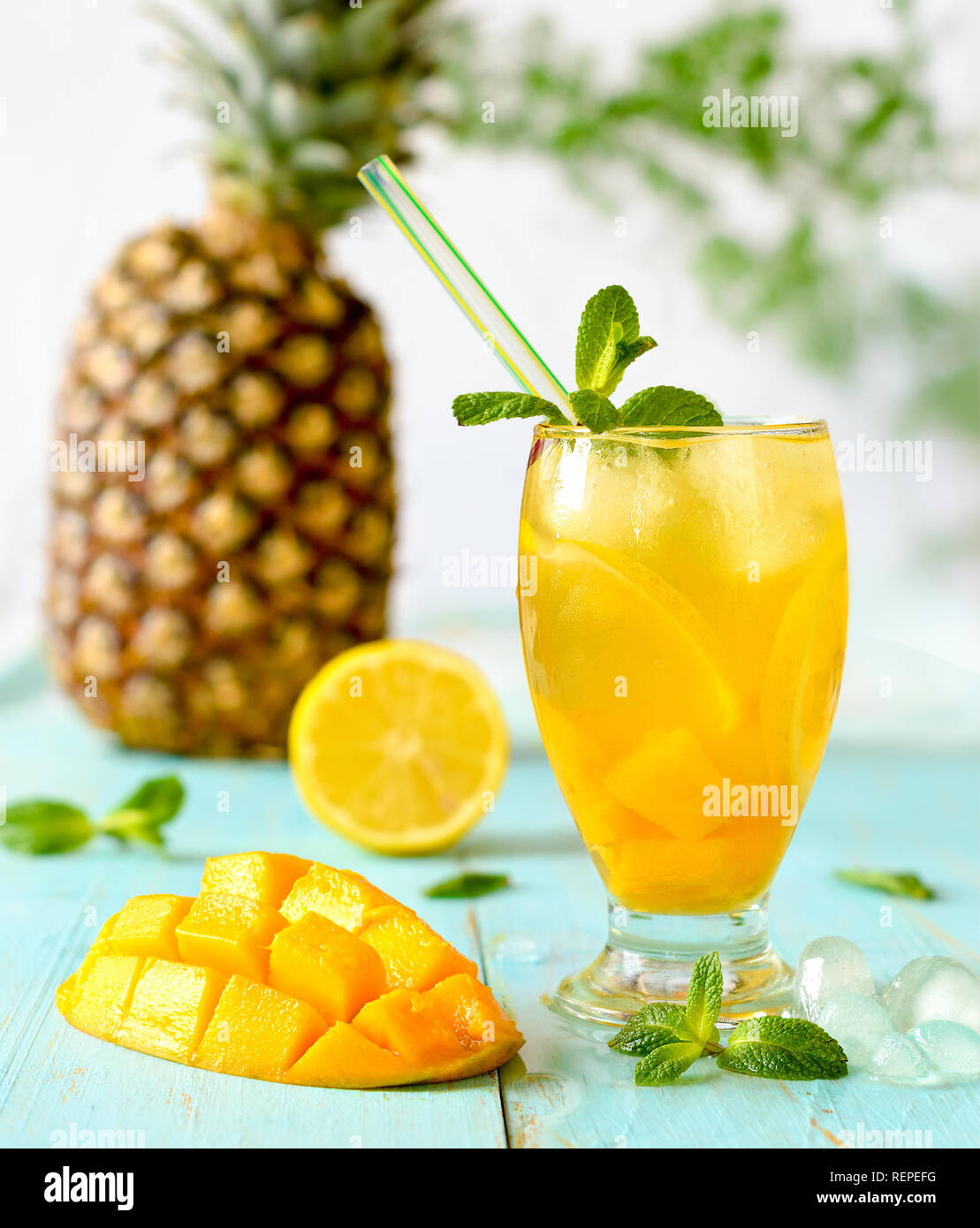 Mango tea hi-res stock photography and images - Alamy