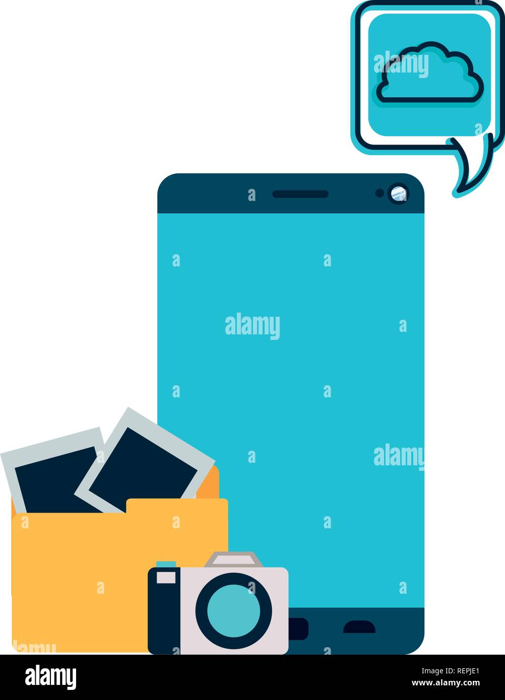 Smartphoen Stock Vector Images - Alamy