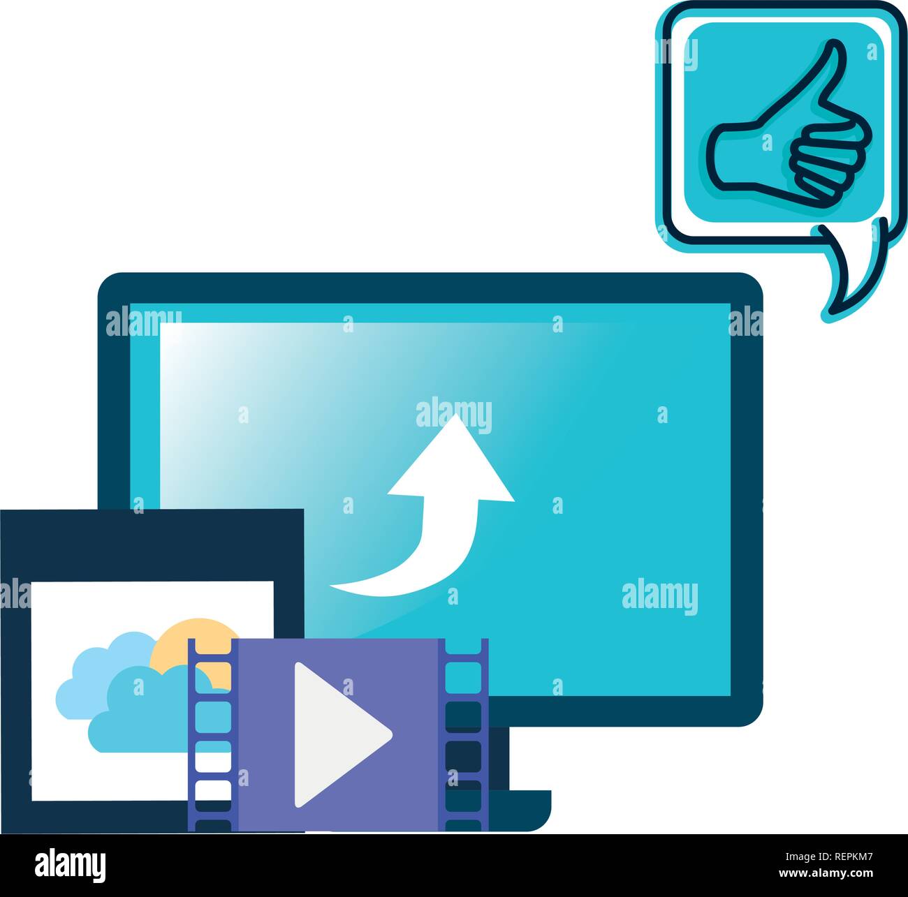 Portable objects Stock Vector Images - Alamy