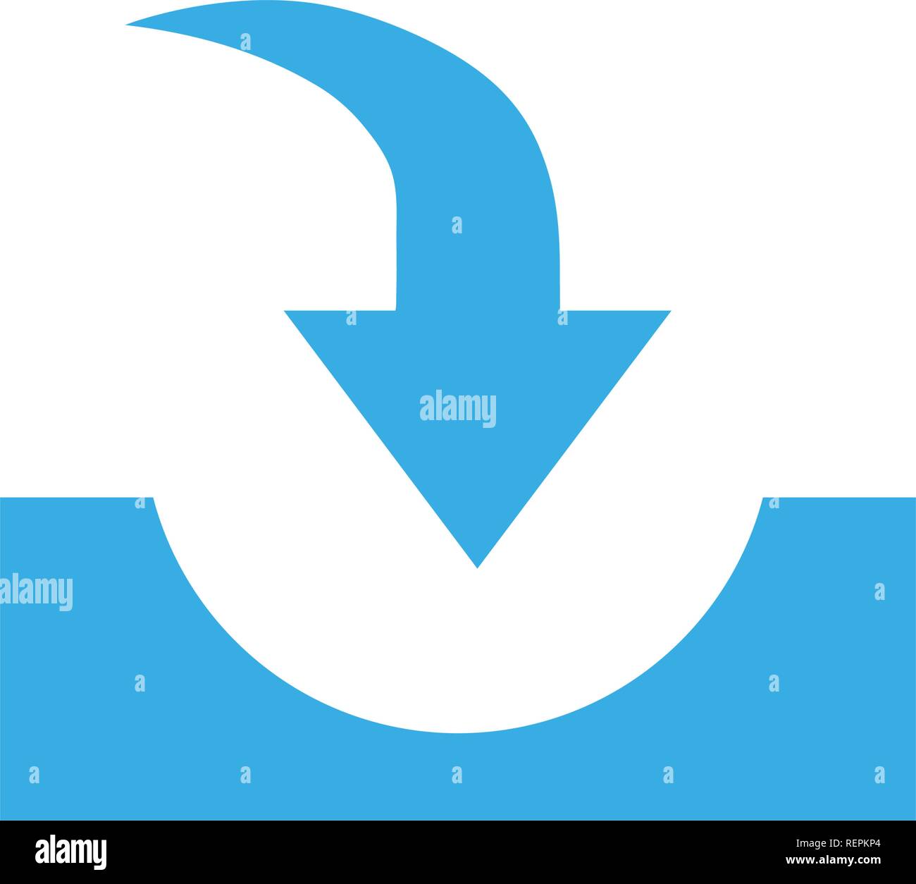 download symbol isolated icon Stock Vector Image & Art - Alamy