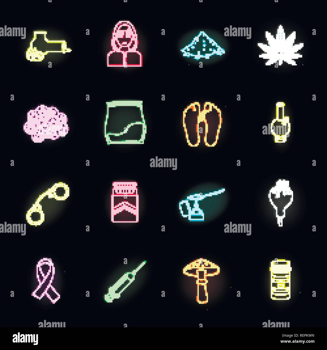 Marijuana leaf neon sign hi-res stock photography and images - Alamy