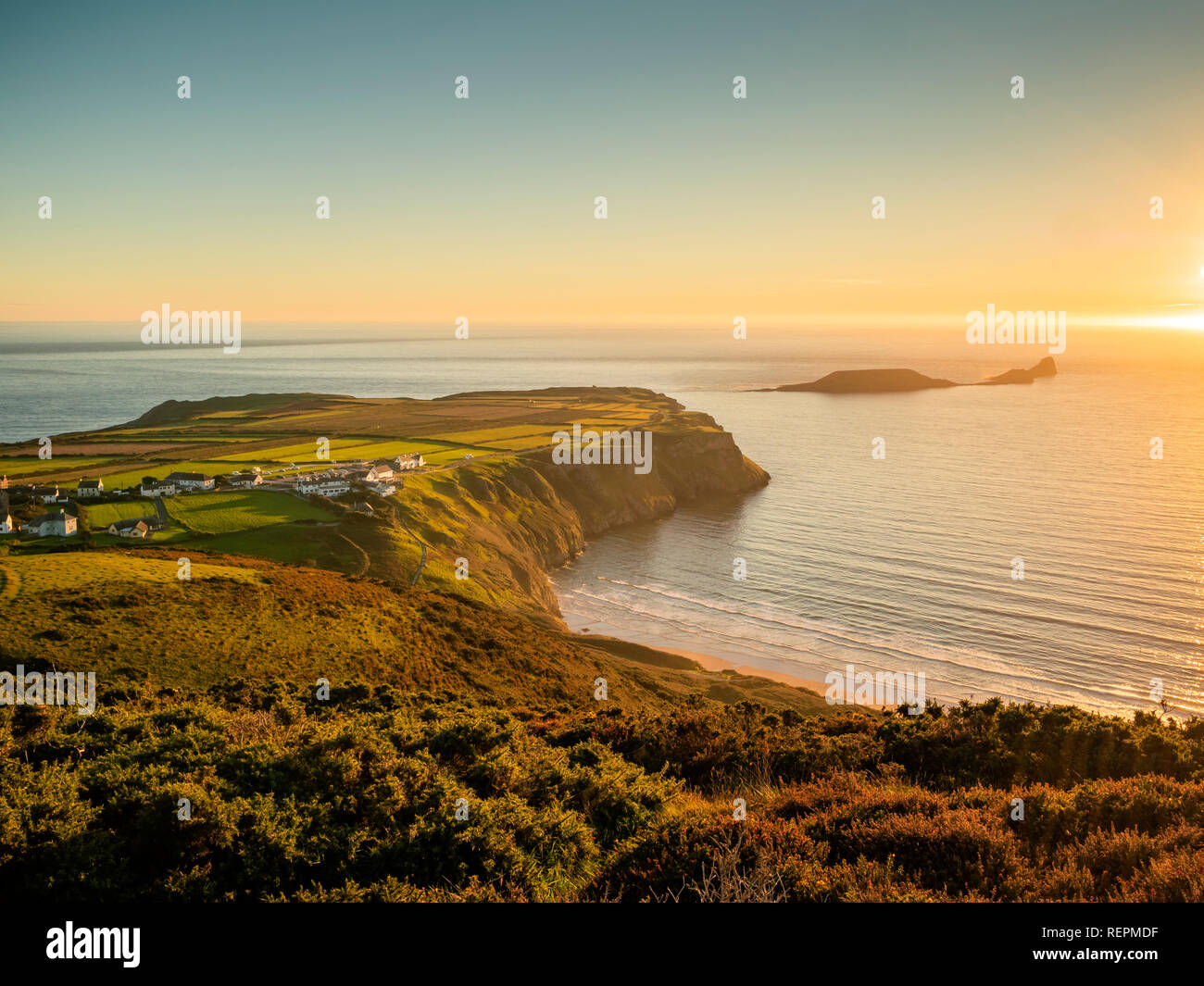 Worms head headland hi-res stock photography and images - Alamy