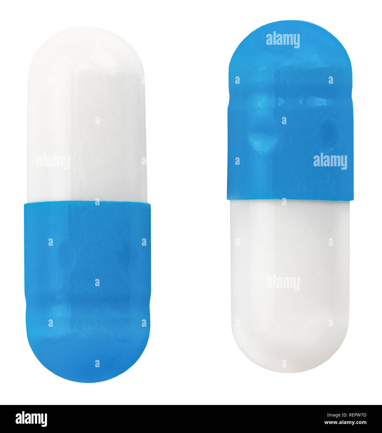 pills capsules isolated on white background. With clipping path Stock ...