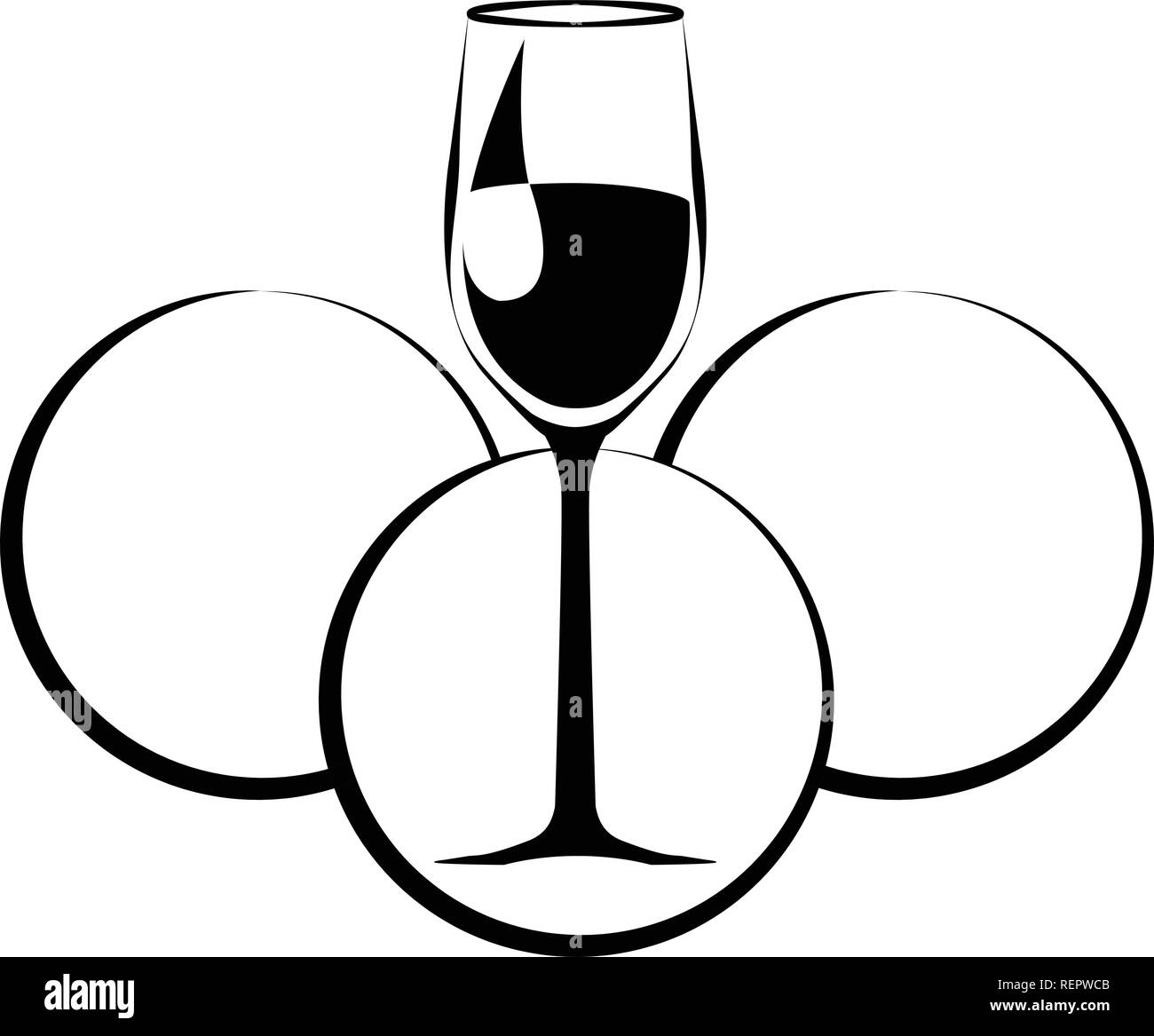 wine symbol. vector Stock Vector Image & Art - Alamy