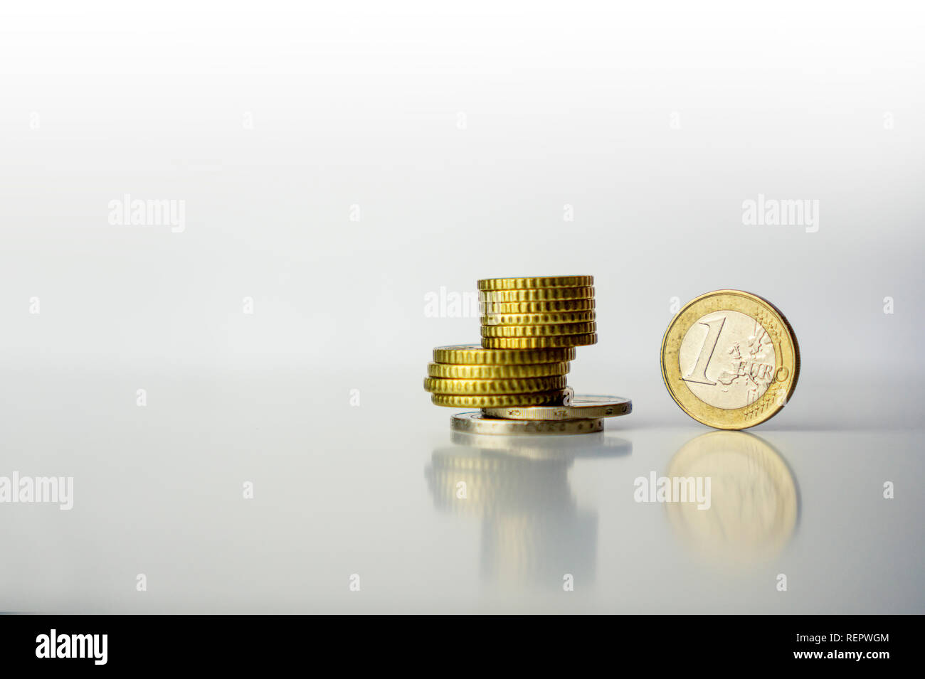 One Euro Coin Stack Stock Photos & One Euro Coin Stack Stock Images - Alamy