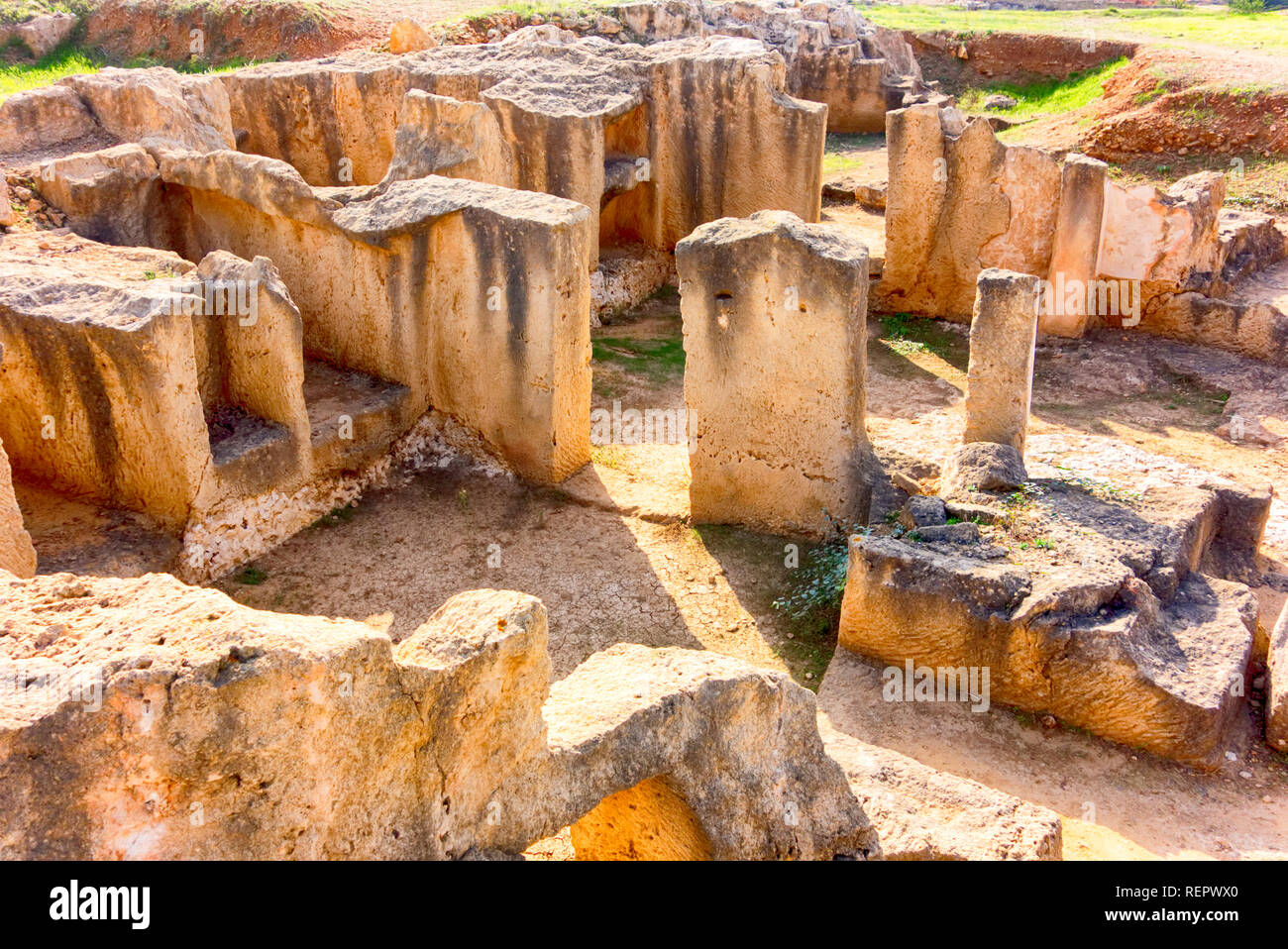 Destroyed ancient stone ruins Stock Photo - Alamy