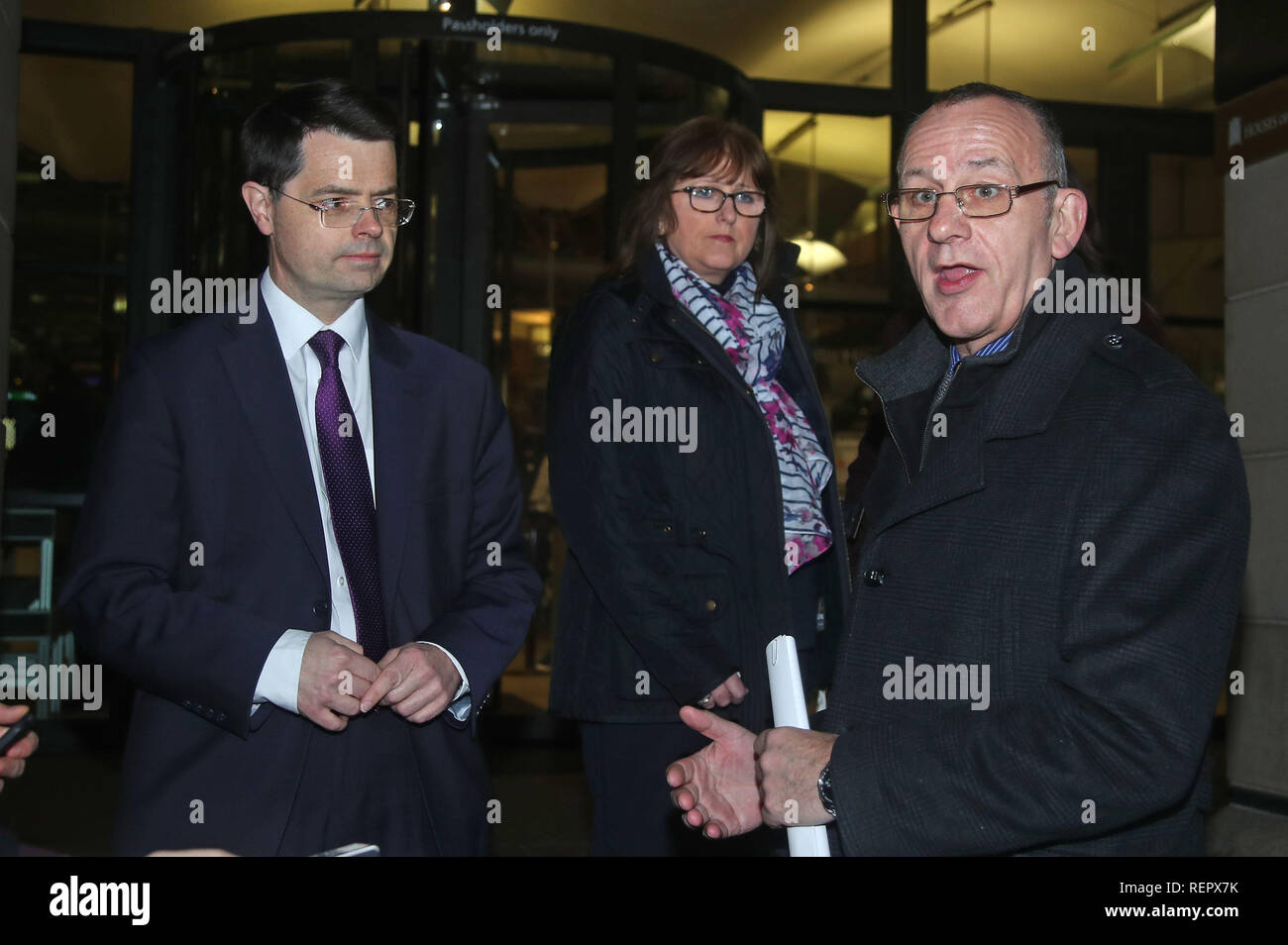 Local MP James Brokenshire (left) with the family of Charlotte Brown ...