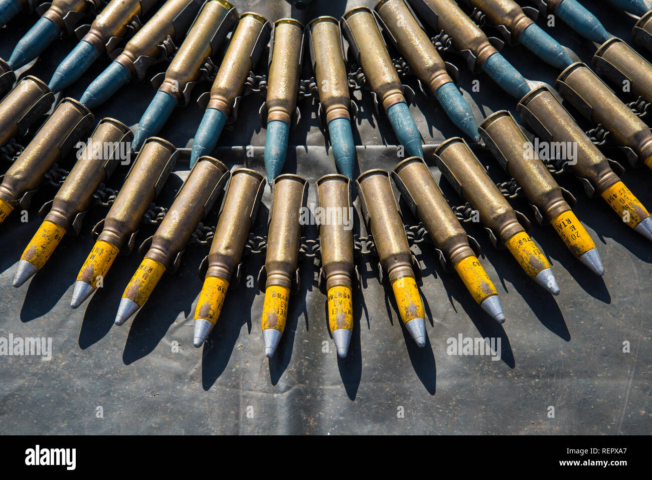 Many bullets and missile of fighter aircraft Stock Photo - Alamy
