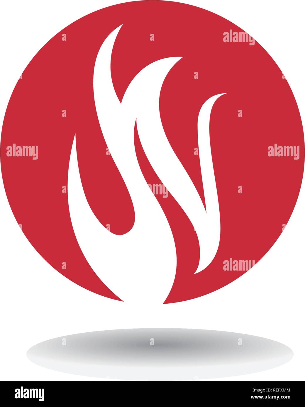Fire flame logo and symbol vector Stock Vector Image & Art - Alamy