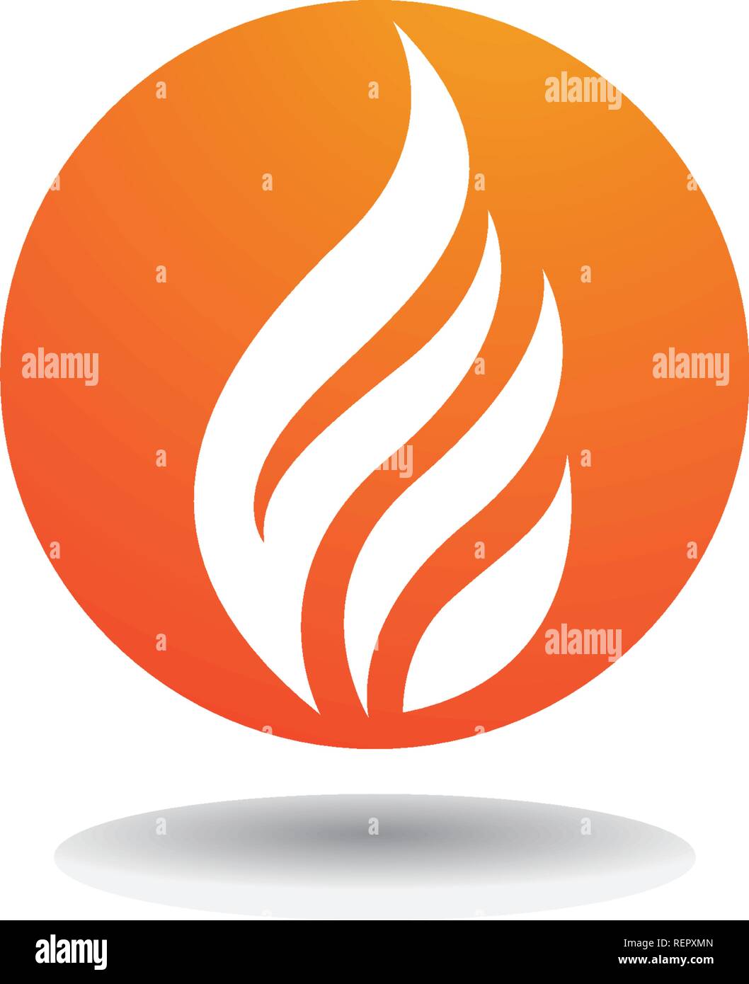 Fire flame logo and symbol vector Stock Vector Image & Art - Alamy