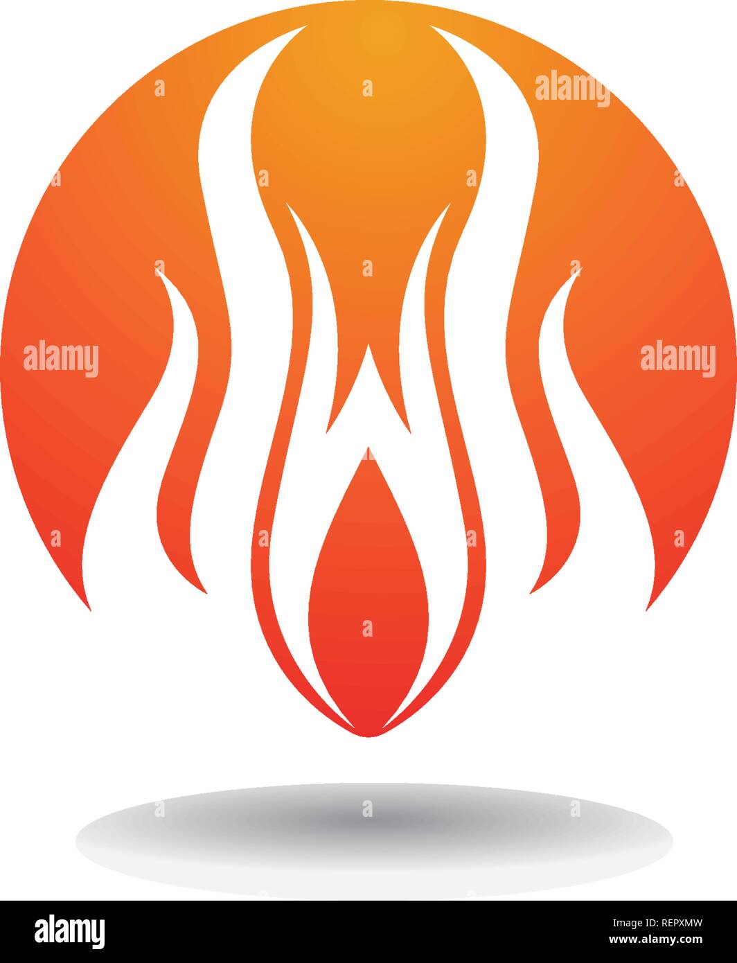 Fire flame logo and symbol vector Stock Vector Image & Art - Alamy