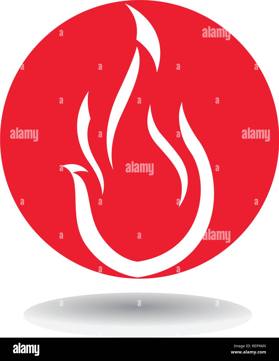 Fire flame logo and symbol vector Stock Vector Image & Art - Alamy