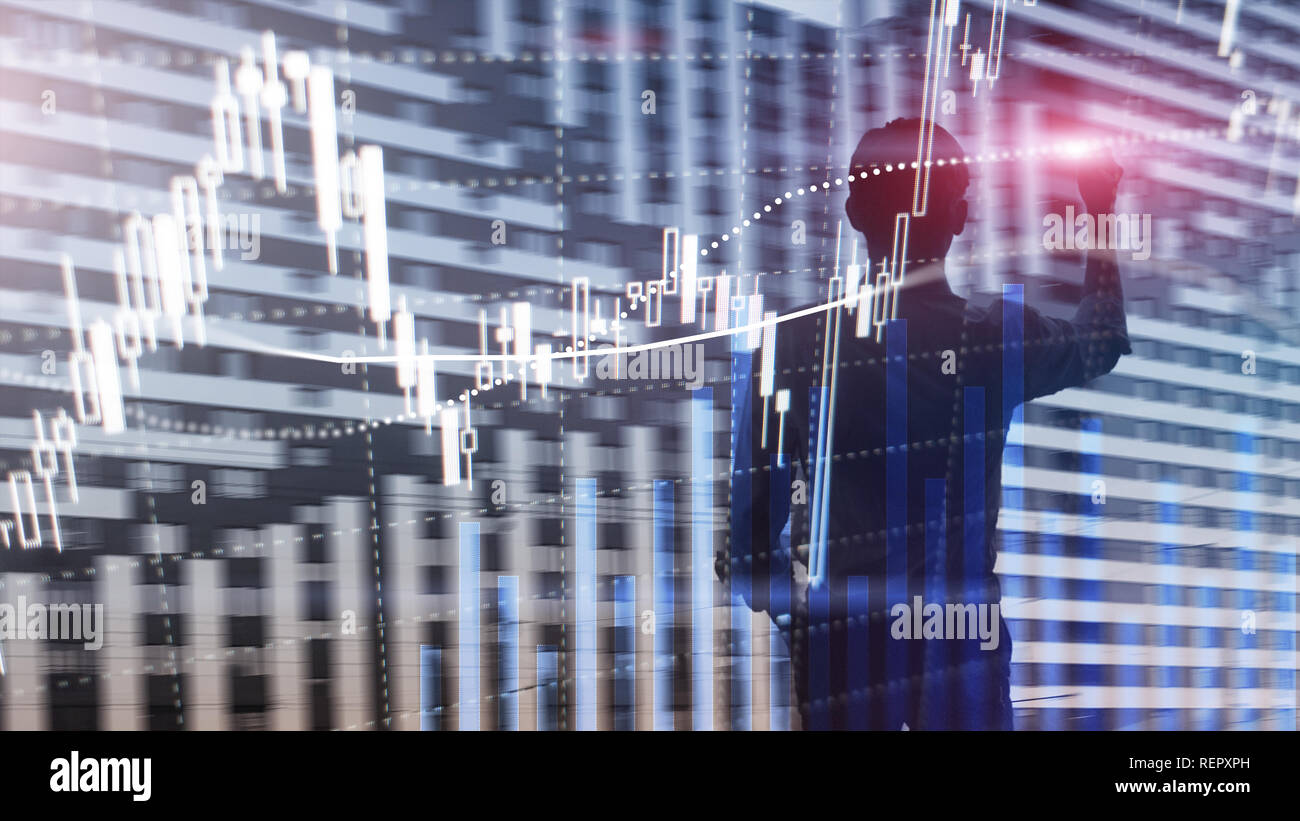 Forex trading, Financial market, Investment concept on business center ...