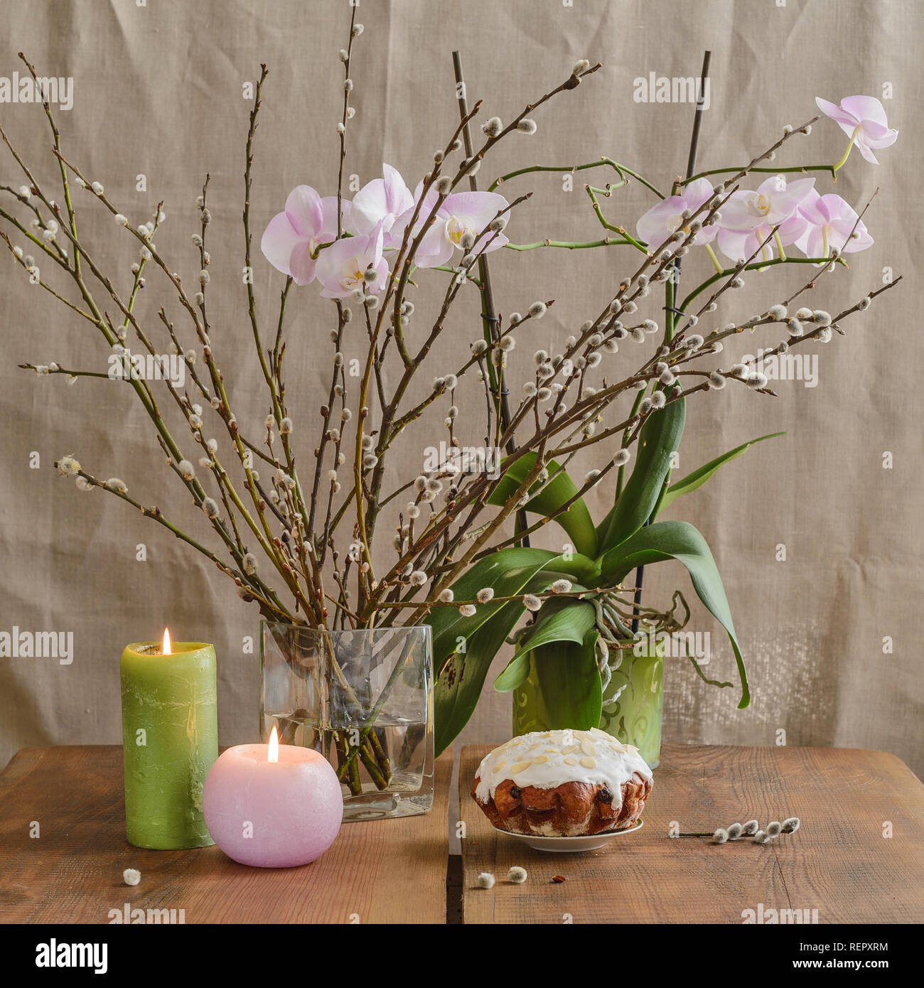 Easter spring still-life Stock Photo - Alamy