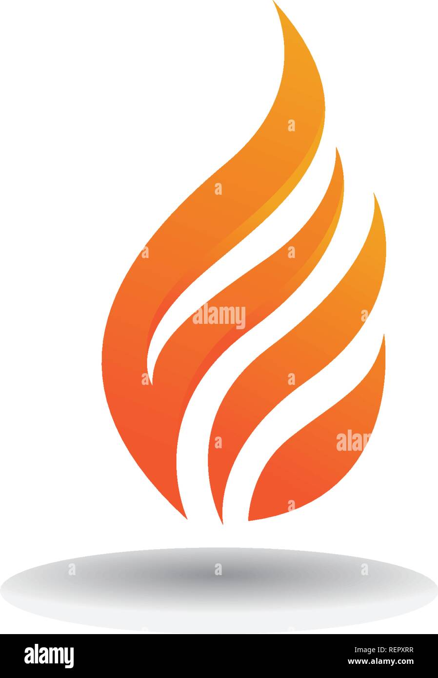 Fire flame logo and symbol vector Stock Vector Image & Art - Alamy