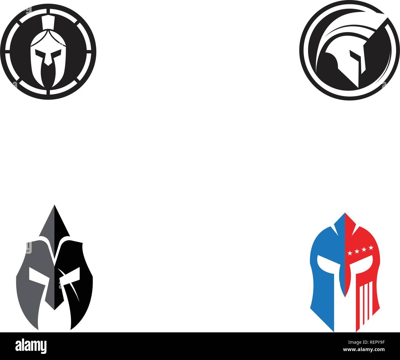 Spartan helmet logo Stock Vector Image & Art - Alamy