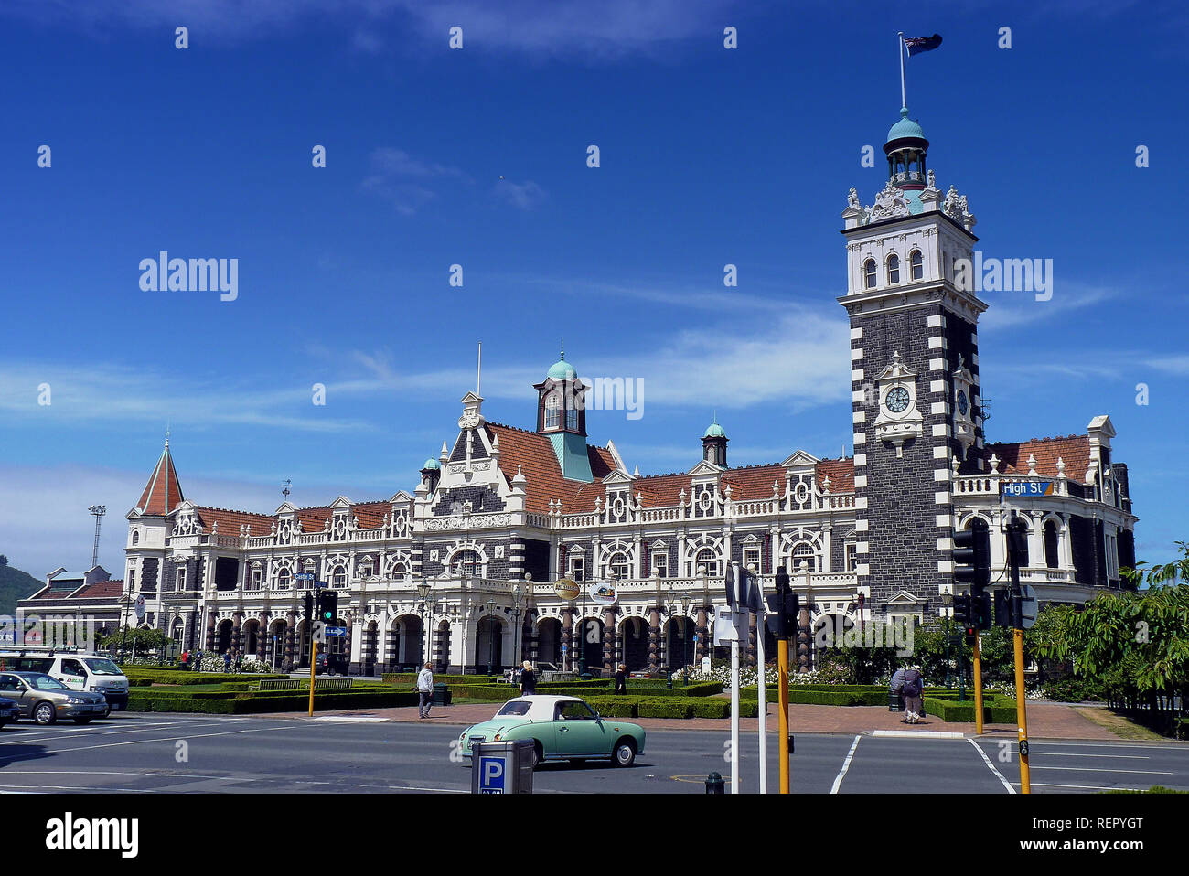Dunedin Railway Station, New Zealand Stock Photo - Alamy