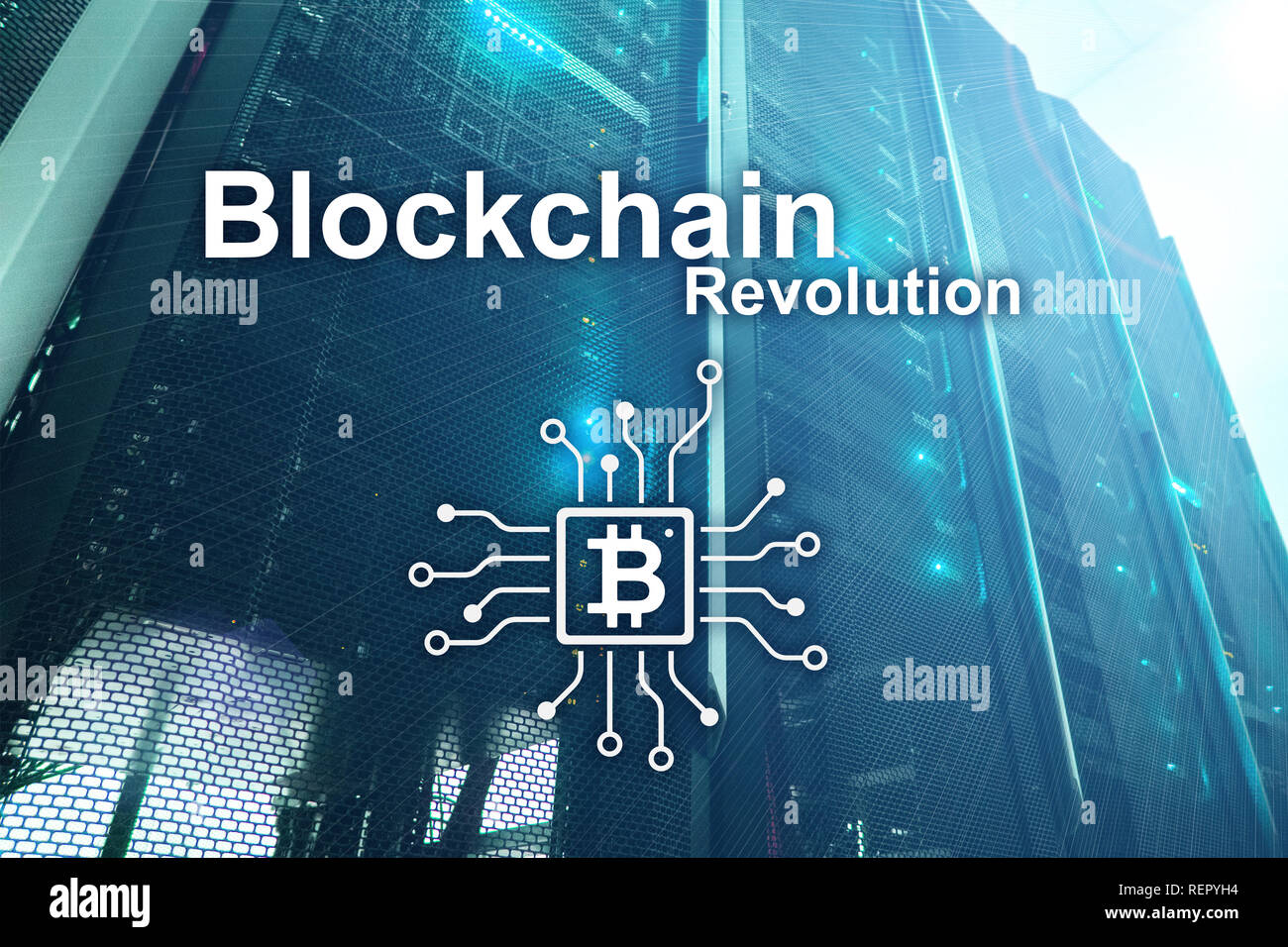 Blockchain revolution, innovation technology in modern business Stock ...