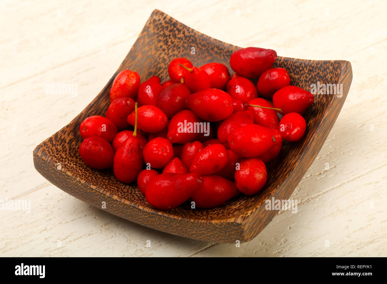 The cornel fruit Stock Photo - Alamy