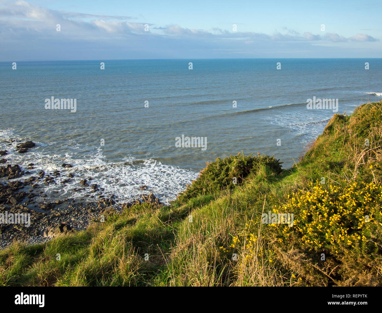beautiful and scenic coast path at Westward Ho in North Devon , England ...