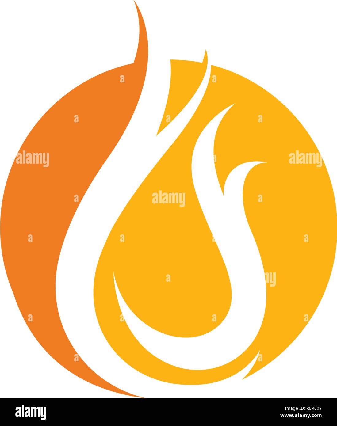 Fire Logo Template vector Stock Vector Image & Art - Alamy