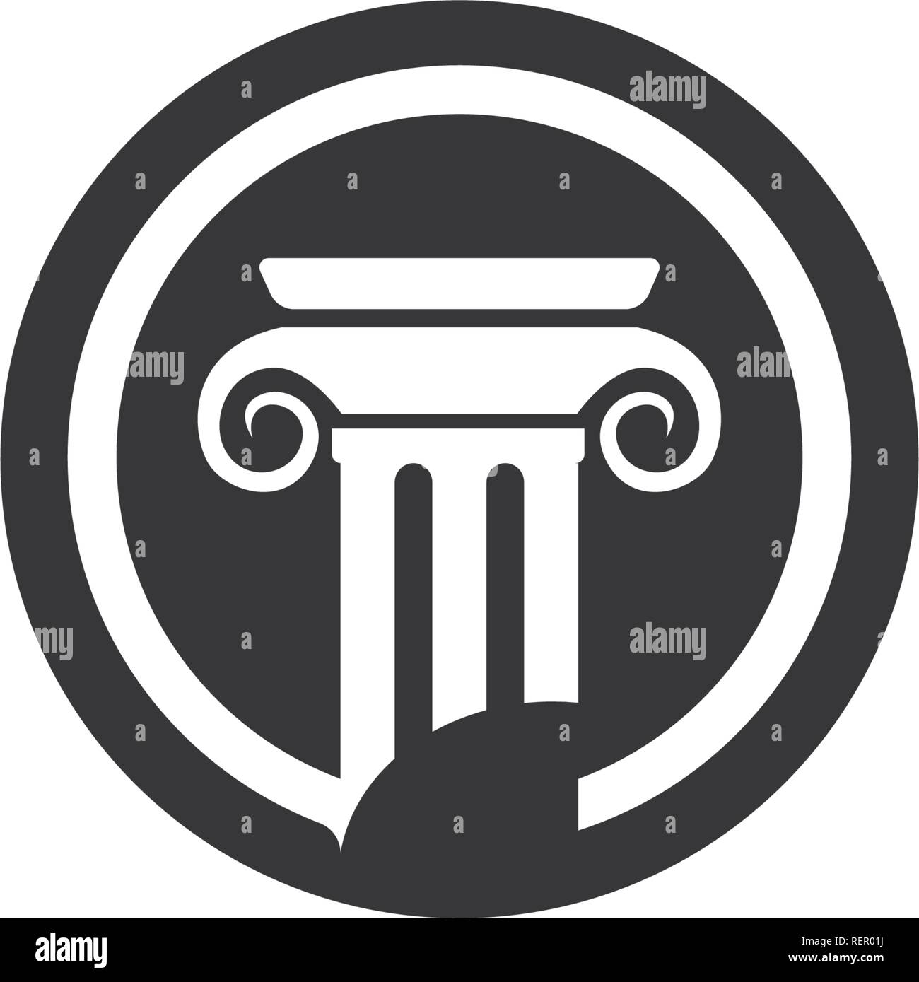law logo vector template Stock Vector Image & Art - Alamy