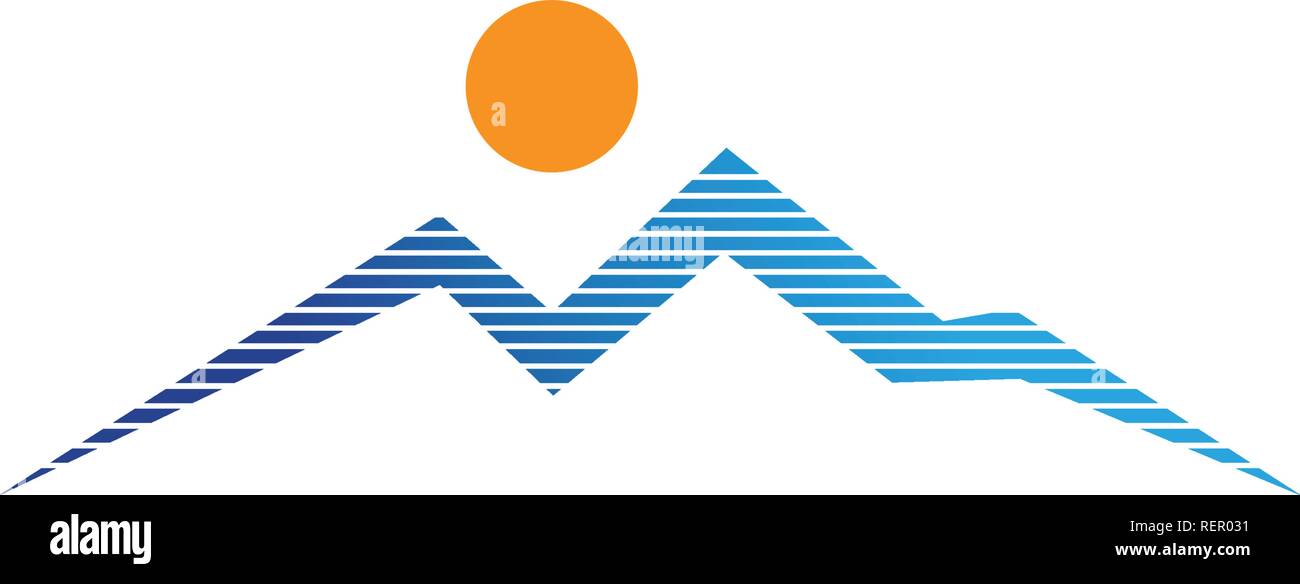 Mountain logo and symbol vector Stock Vector Image & Art - Alamy
