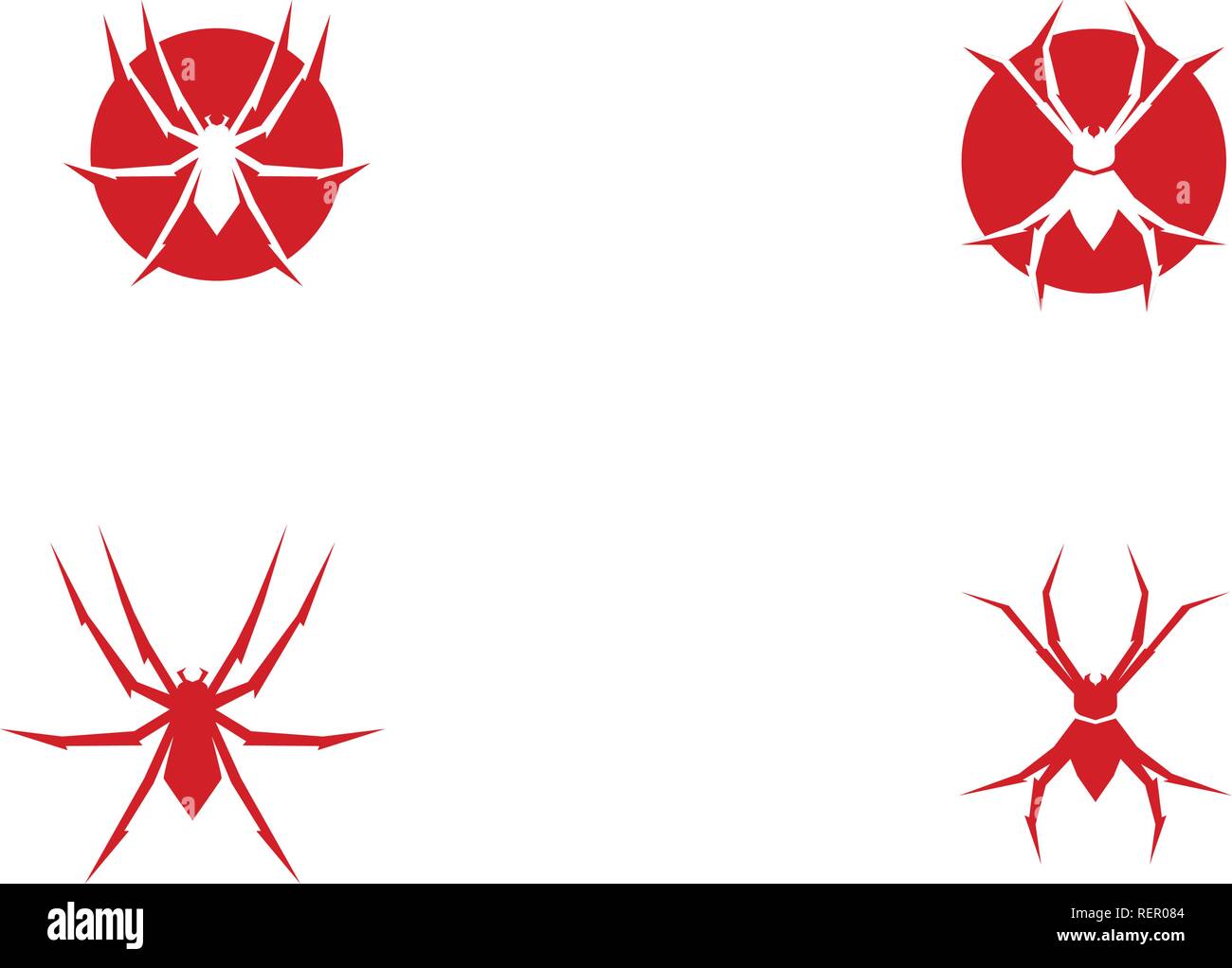 Spider logo vector Cut Out Stock Images & Pictures - Alamy