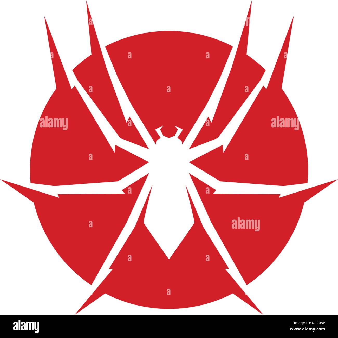 Spider logo vector illustration Stock Vector Image & Art - Alamy