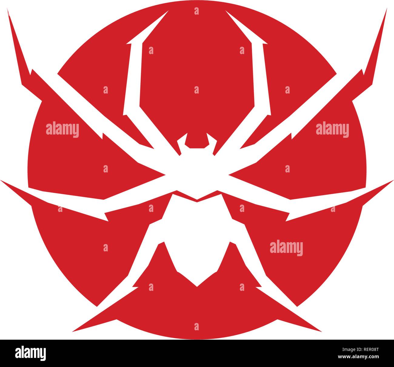 Spider logo vector hi-res stock photography and images - Alamy